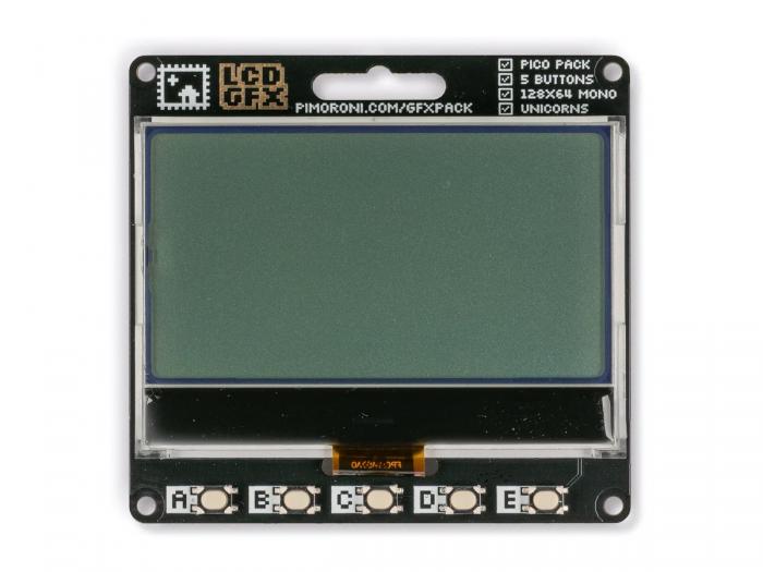 Köp Pico GFX Pack - LCD 128x64px till rätt pris @ electrokit