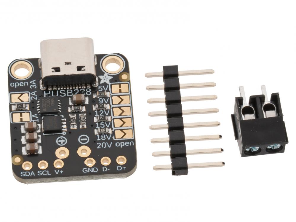 Buy USB-PD Power supply board 5-20V at the right price @ electrokit