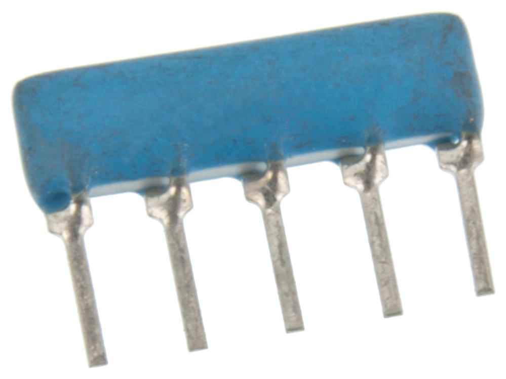 Buy Resistor array 4R 5-pin 470ohm at the right price @ electrokit
