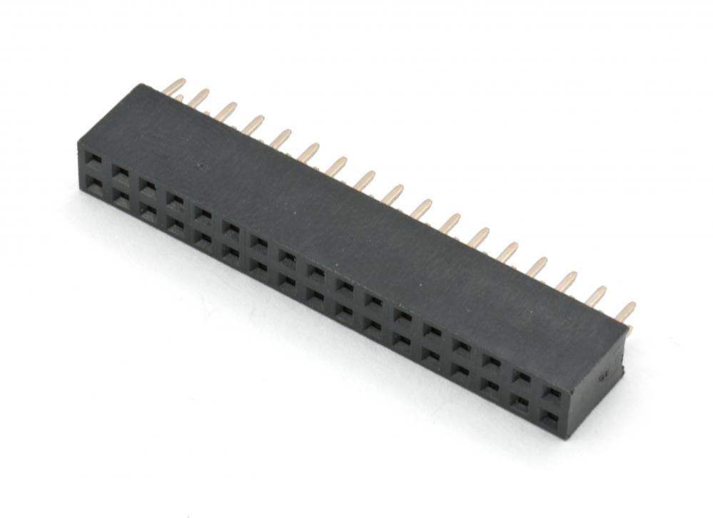 Buy Female header 2.54mm 2x17p at the right price @ electrokit