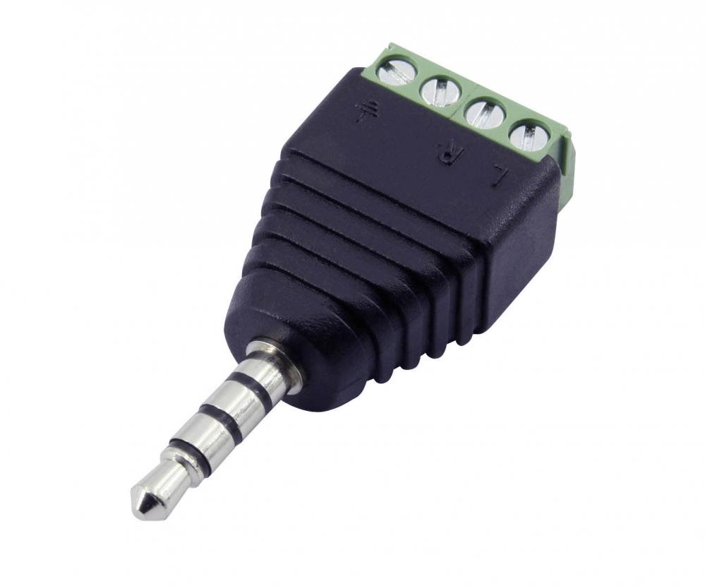 Köp 3.5mm hane 4-pol skruvplint till rätt pris @ electrokit