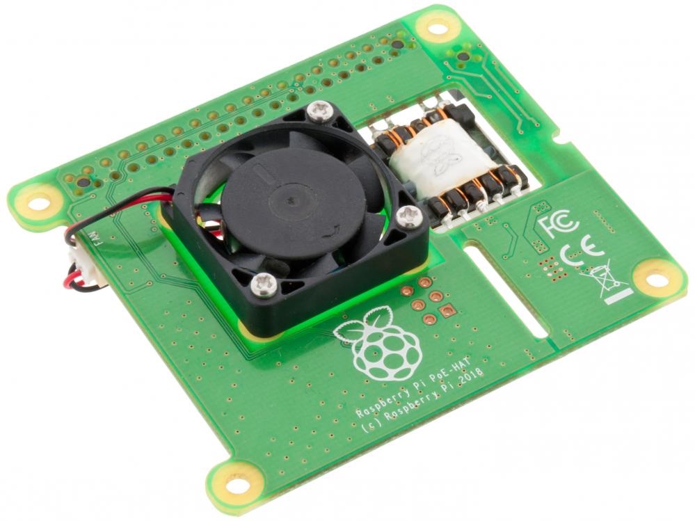 Buy PoE hat för Raspberry Pi 3B+ at the right price @ electrokit