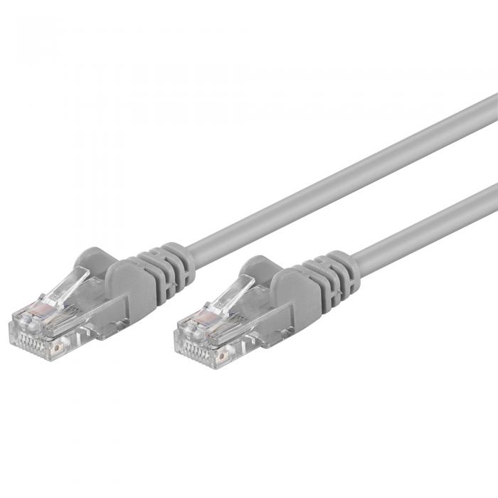 Buy UTP Cat5e patch cable 5m grey CCA at the right price @ electrokit