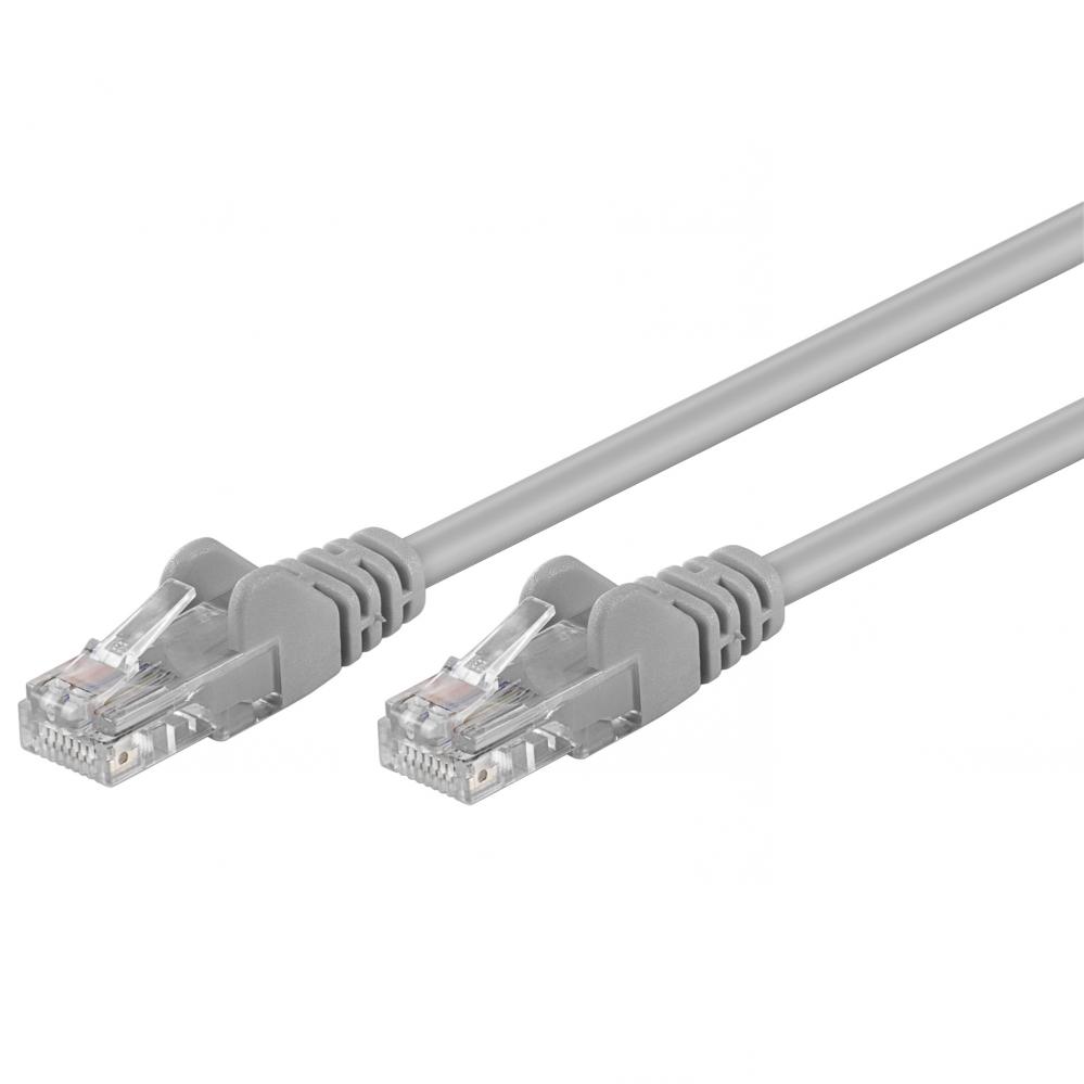 Buy UTP Cat5e patch cable 5m grey CCA at the right price @ electrokit