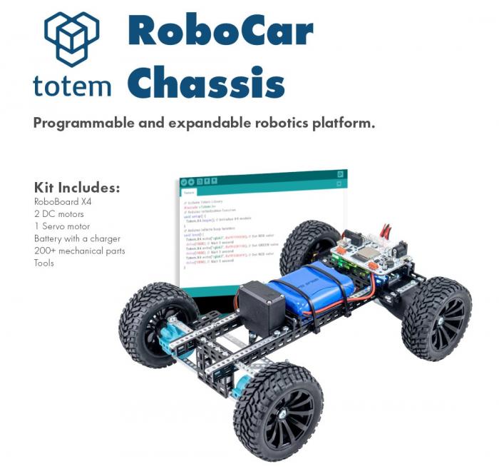 Buy Totem RoboCar Chassis at the right price @ electrokit