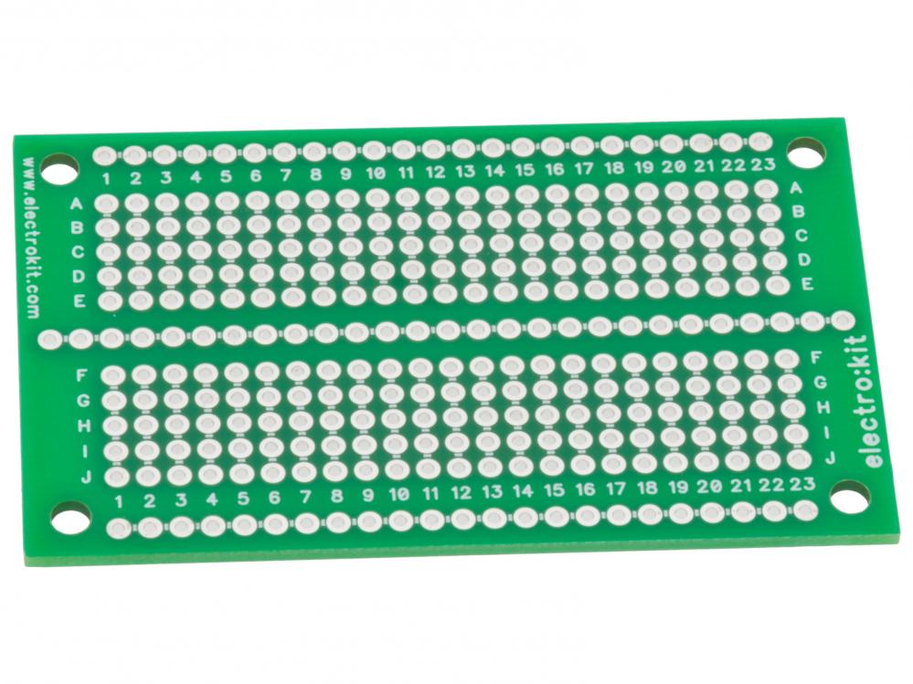 Köp Experimentkort breadboard PCB 270 hål till rätt pris @ electrokit