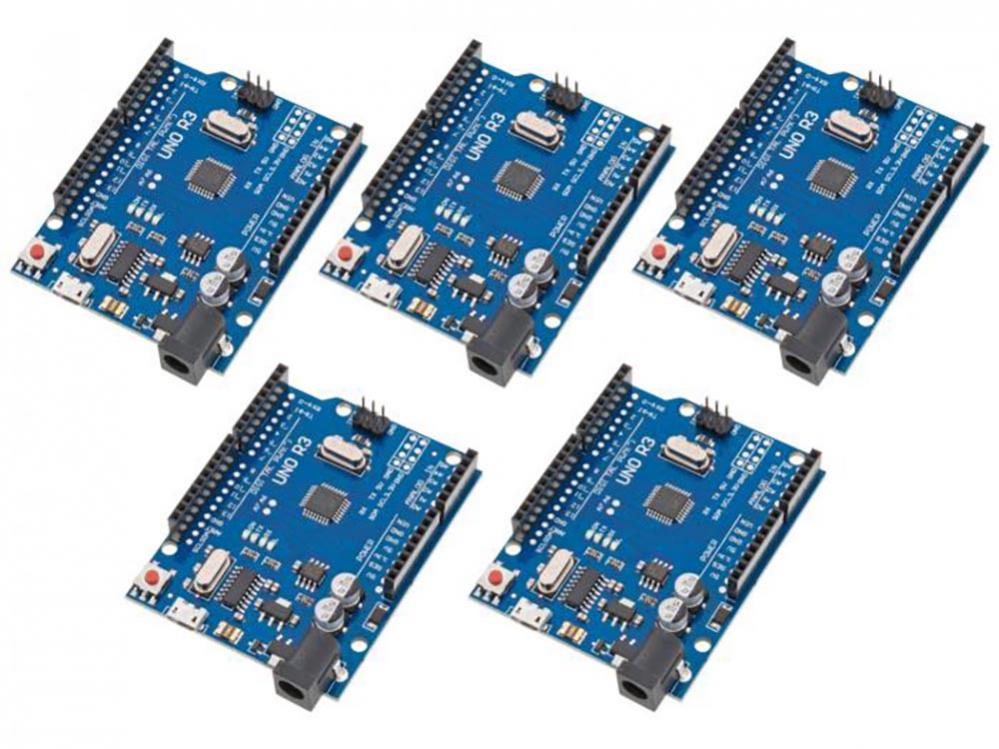 Buy UNO REV3 Arduino-compatible 5-pack at the right price @ electrokit