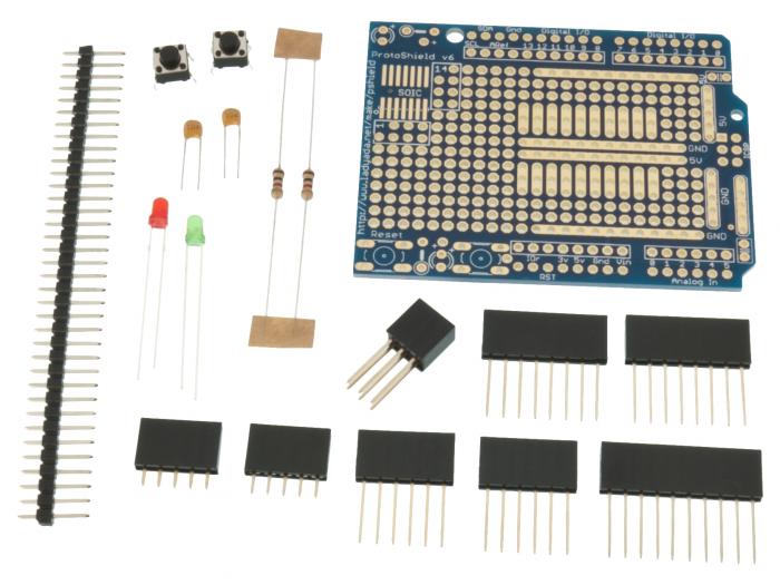 Buy Protoshield stackable Arduino UNO R3/R4 at the right price @ electrokit