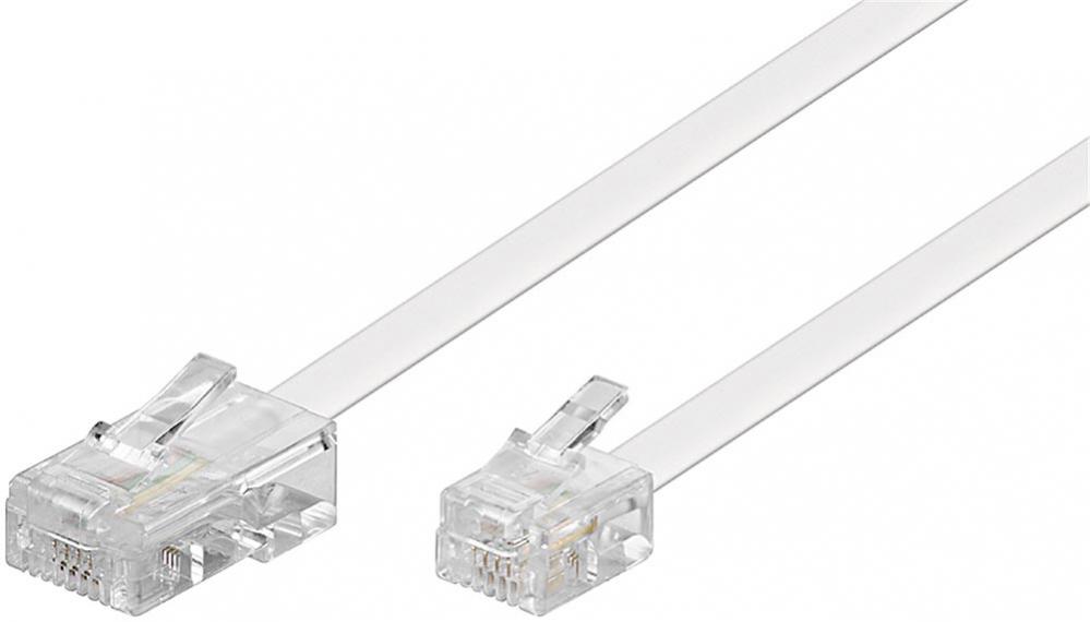 Buy RJ11 to RJ45 modular signal and telephone cable 6m white at the ...