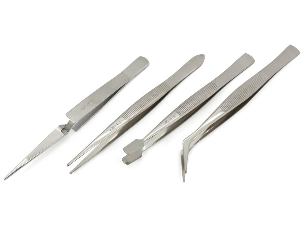 Buy Tweezers set of 4 precision at the right price @ electrokit
