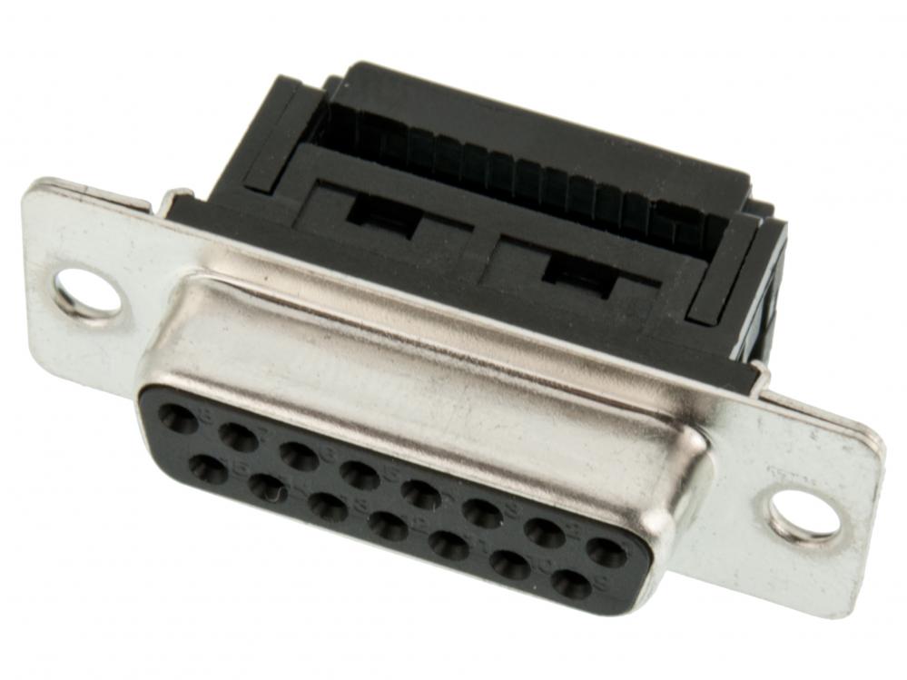 Buy D-SUB 15 pol female flat cable at the right price @ electrokit