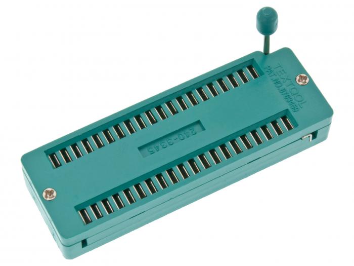 Buy ZIF socket 40-PIN 0.6" at the right price @ electrokit