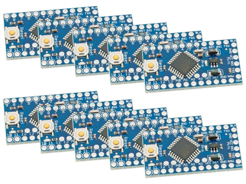 Buy Microcontroller ATMEGA328P Pro Mini 5V compatible - 10-pack at the ...