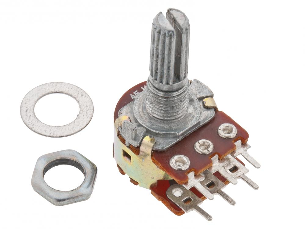 Buy Pot 50 kohm lin PCB stereo at the right price @ electrokit