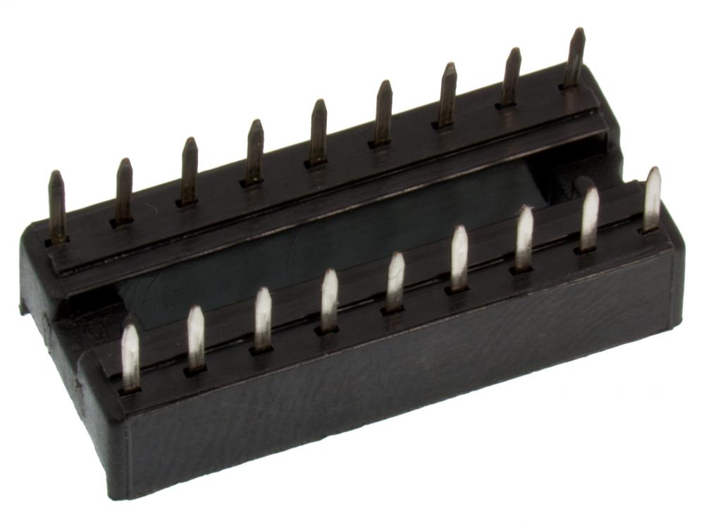 Buy DIL-socket 18-pin at the right price @ electrokit