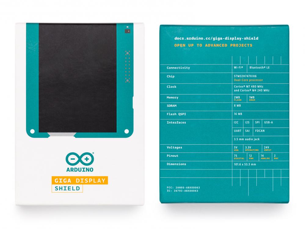 Köp Arduino Giga Display Shield Till Rätt Pris Electrokit