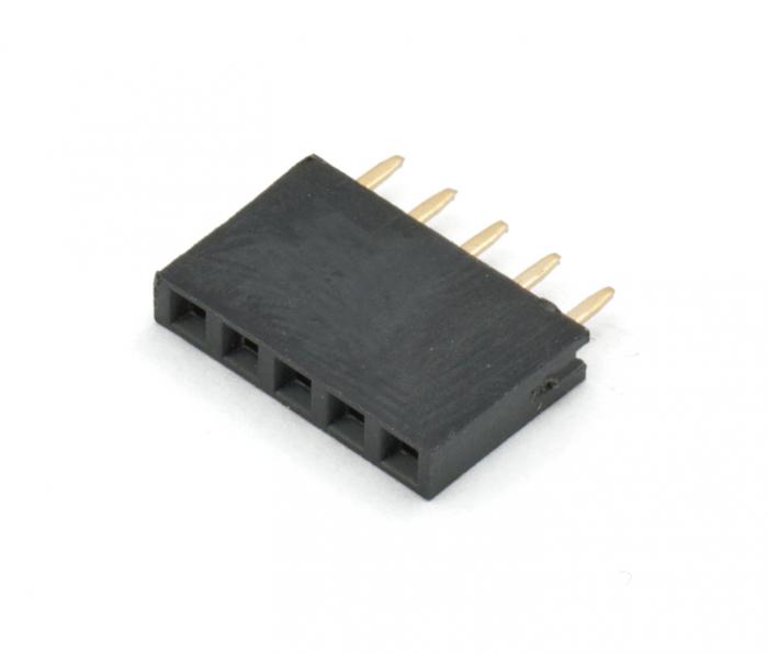 Buy Female header 2.54mm 1x5p at the right price @ electrokit