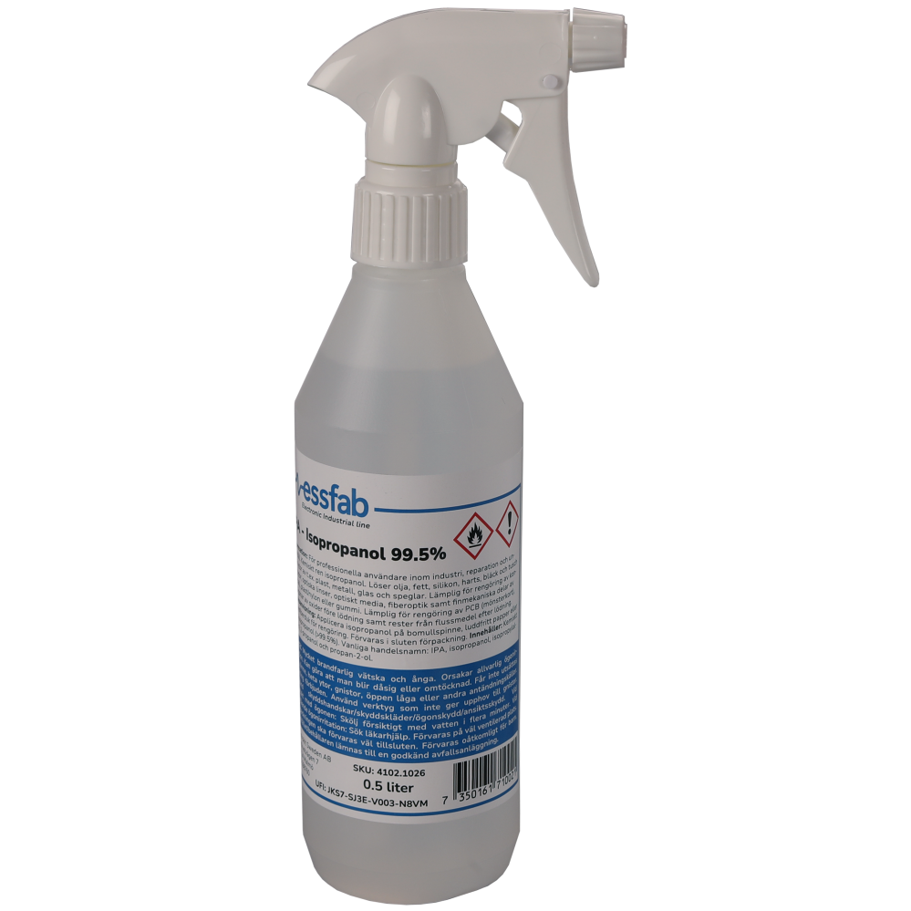 Buy Isopropyl alcohol IPA 99.5% 0.5liter at the right price @ electrokit