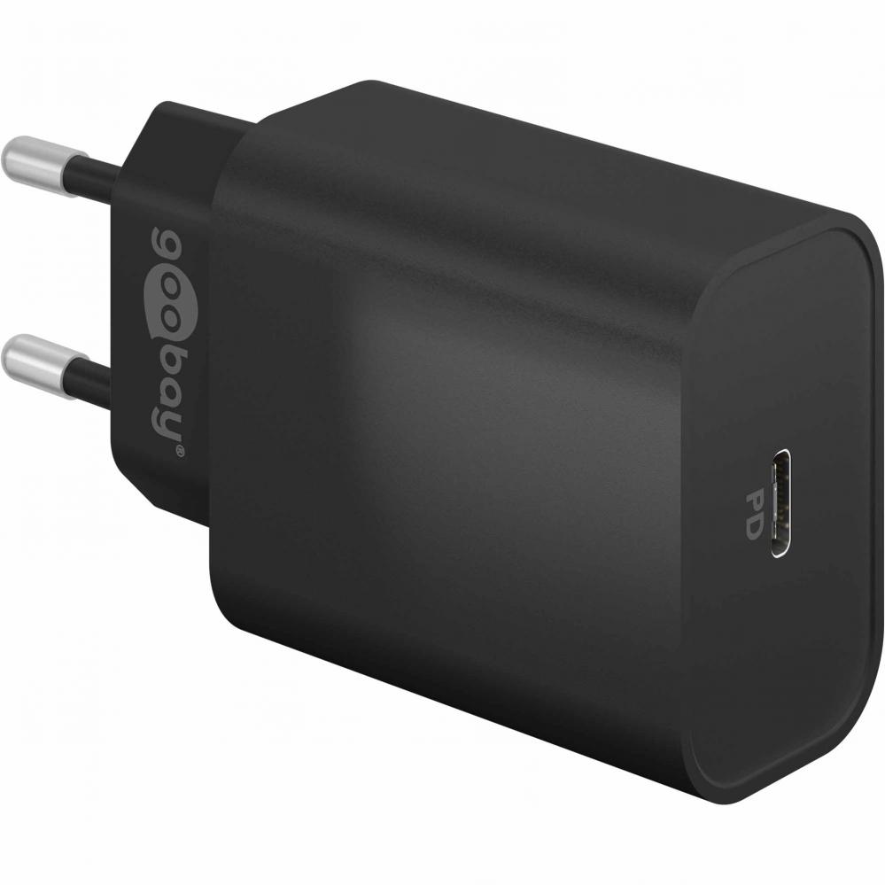 USB-C PD laddare 45W svart | electrokit.com