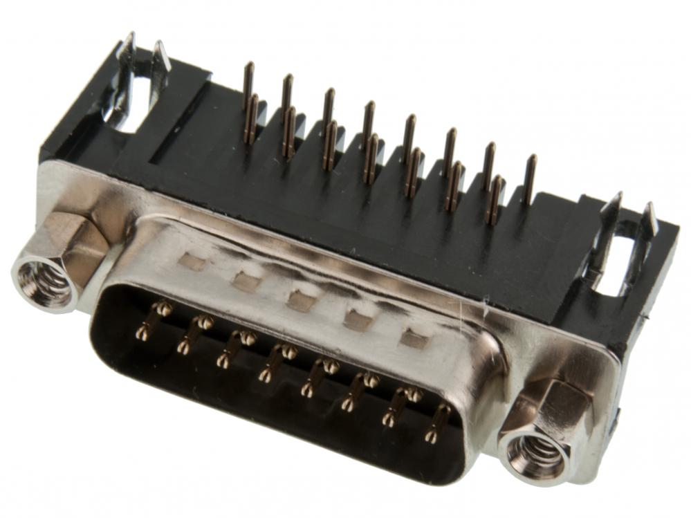 Köp D-SUB 15 pol hane PCB till rätt pris @ electrokit