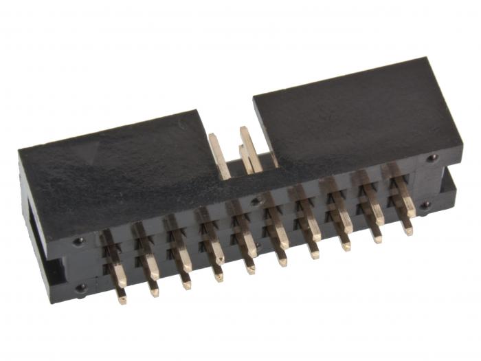Buy IDC box header PCB 20-p 2.54mm at the right price @ electrokit