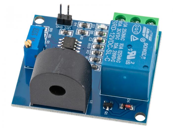 Buy Current sensor 5A with relay at the right price @ electrokit