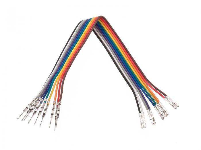 Buy Ribbon cable with pre-crimped terminals 10-p M-F 150mm at the right ...
