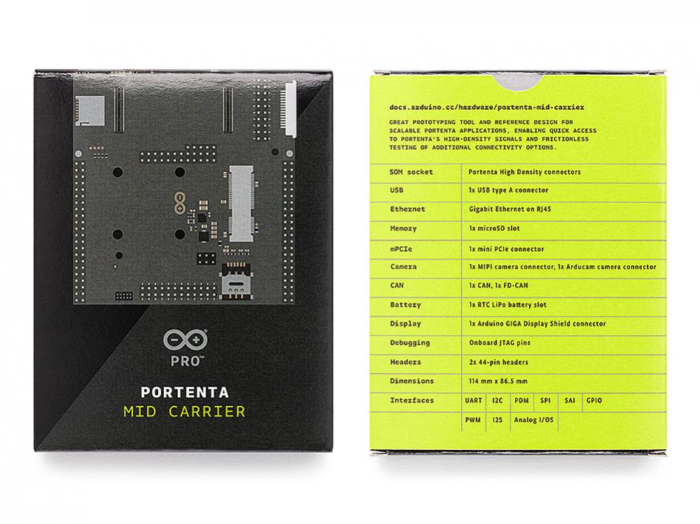 Buy Arduino Portenta Mid Carrier at the right price @ electrokit