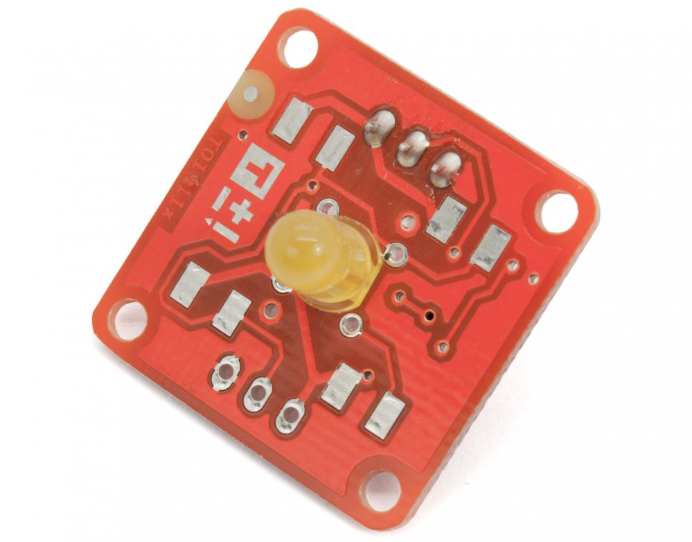 Buy TinkerKit LED module 5mm yellow at the right price @ electrokit
