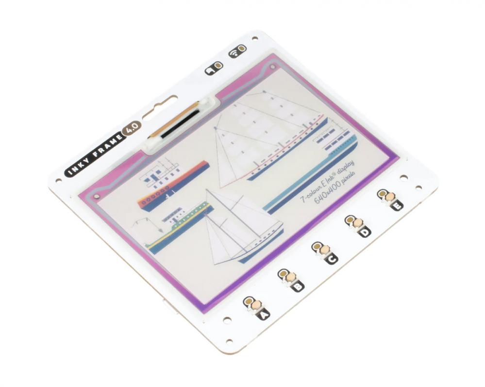 Buy Inky frame 4.0" (incl. Pico W) at the right price @ electrokit