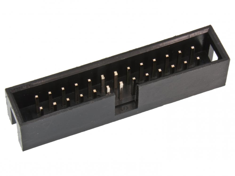 Buy IDC box header PCB 26-p 2.54mm at the right price @ electrokit