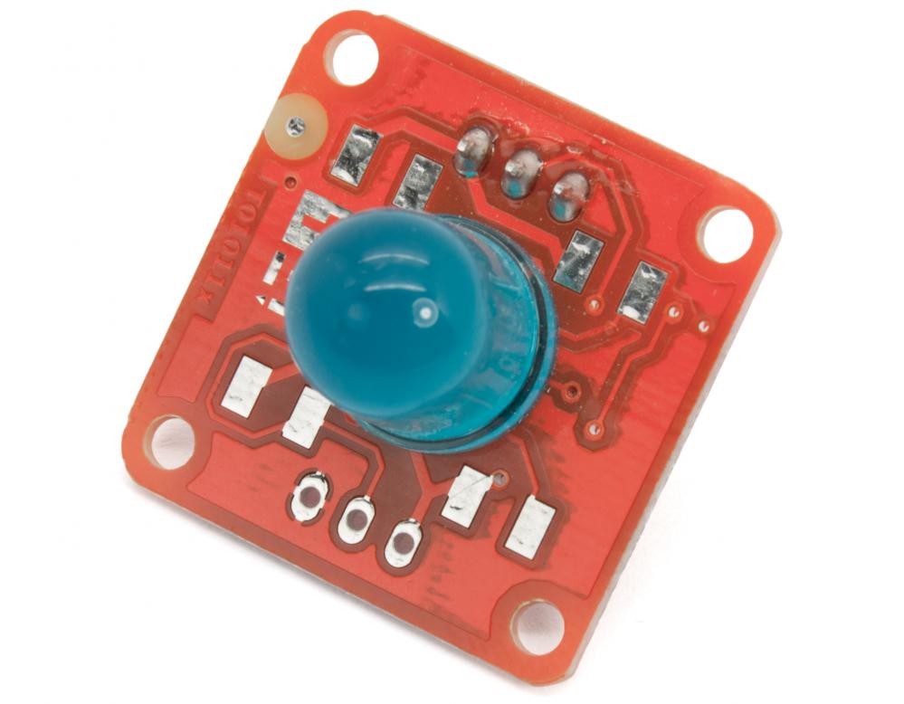 Buy TinkerKit LED module 10mm blue at the right price @ electrokit