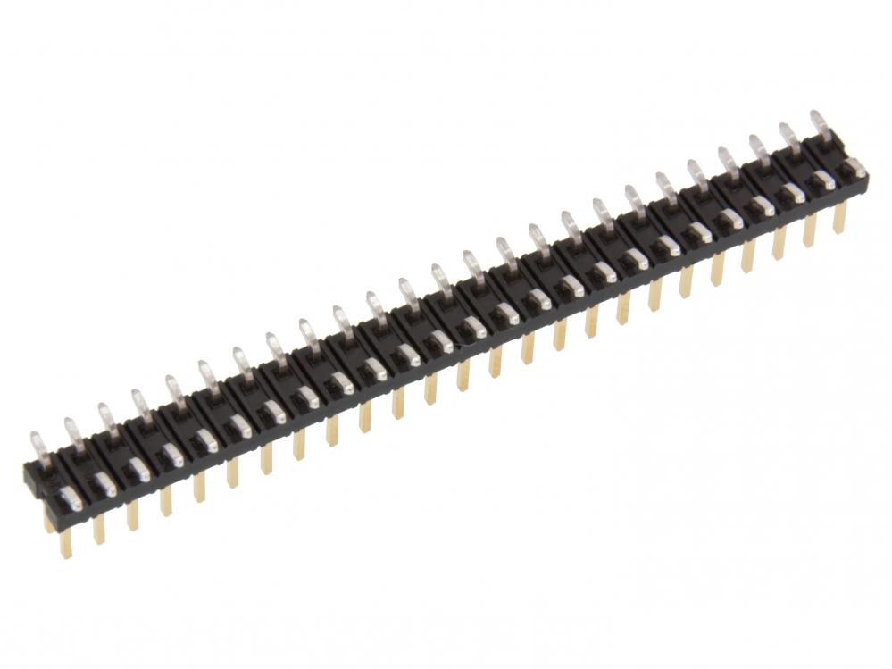Buy Male header 2mm 2x25p SMD at the right price @ electrokit