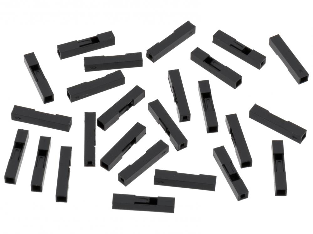 Buy Contact housing 2.54mm 1x1-pin 25-pack at the right price @ electrokit