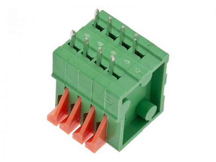 Buy Spring terminal 4-pin 2.54mm at the right price @ electrokit