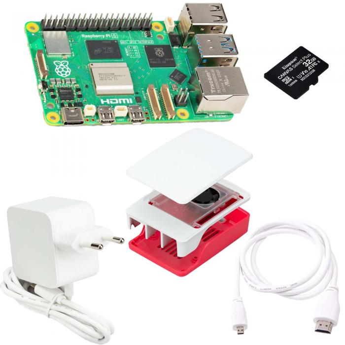 Buy Raspberry Pi 5 - Start kit at the right price @ electrokit