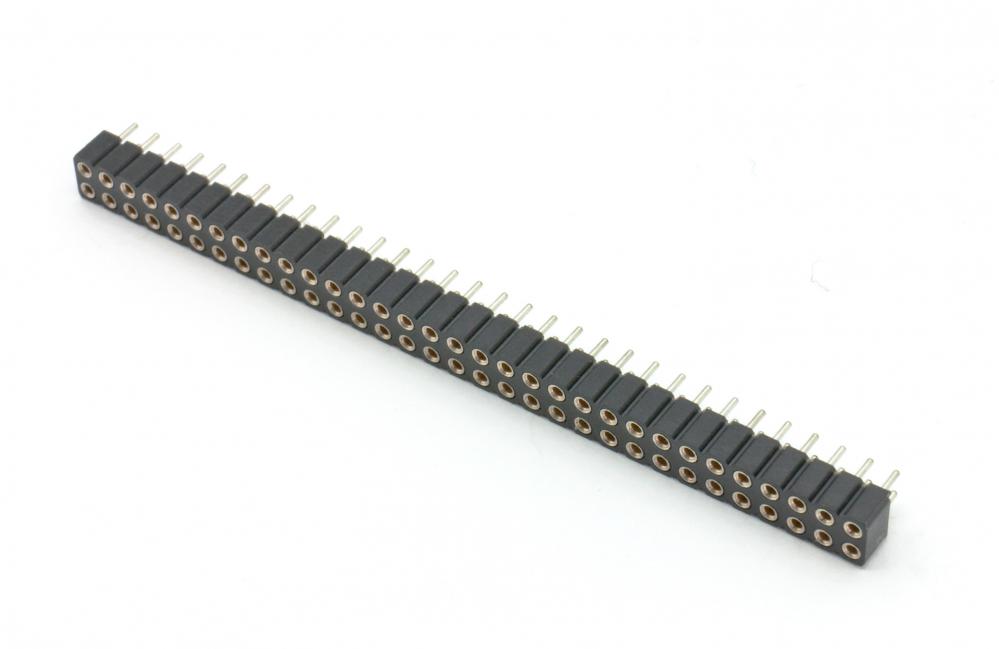 Buy Female header 2.54mm 2x32p at the right price @ electrokit