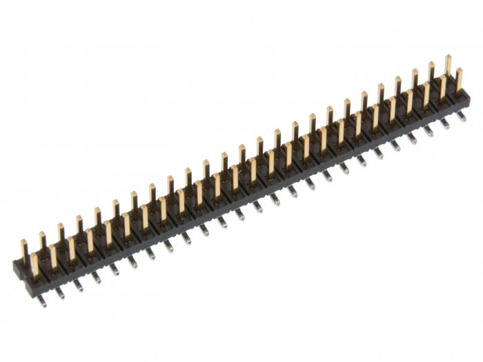 Buy Male header 2mm 2x25p SMD at the right price @ electrokit