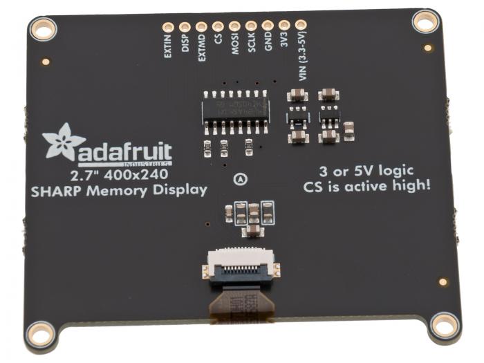 Köp Display SHARP Memory LCD 2.7" 400x240 till rätt pris @ electrokit