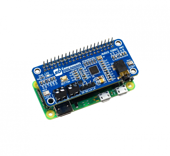 Köp Audio Codec HAT för Raspberry Pi till rätt pris @ electrokit