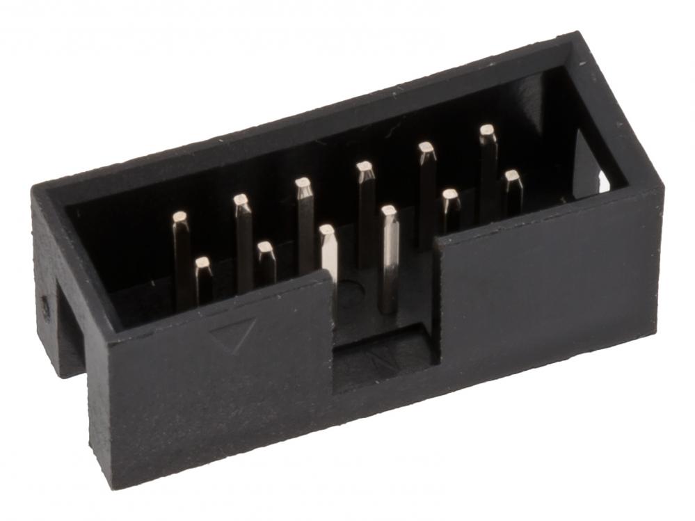 Buy IDC hane PCB 12-pol 2.54mm at the right price @ electrokit