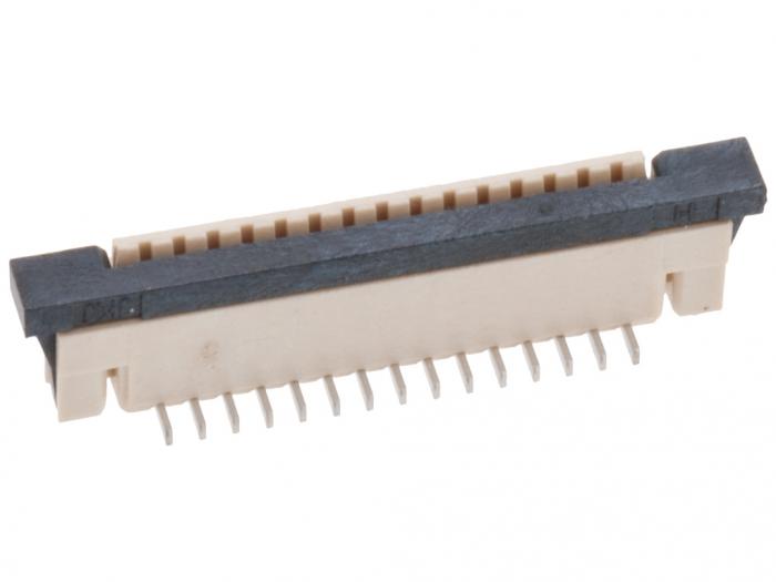 Buy FPC connector 1.0mm 15-pin CSI/DSI at the right price @ electrokit