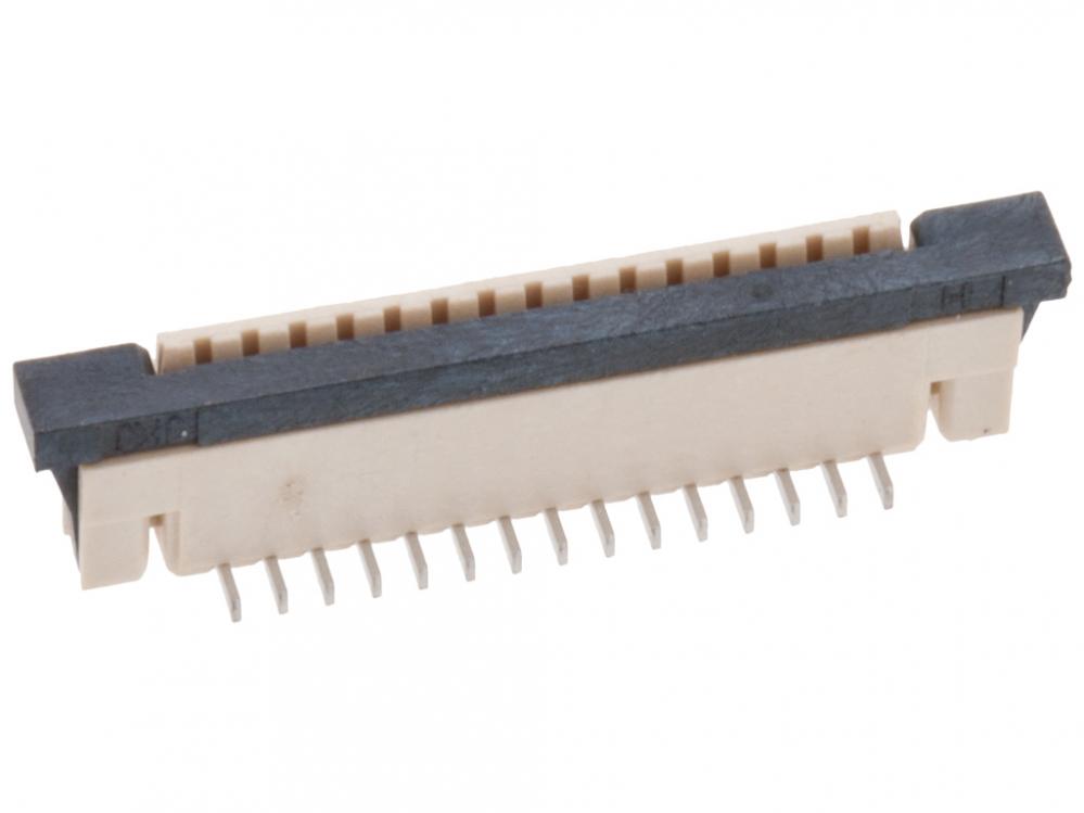 Köp FPC-kontakt 1.0mm 15-pol CSI/DSI till rätt pris @ electrokit