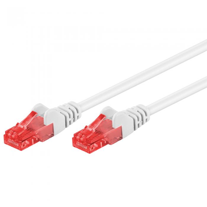 Buy UTP Cat6 patch cable 2m white CCA at the right price @ electrokit