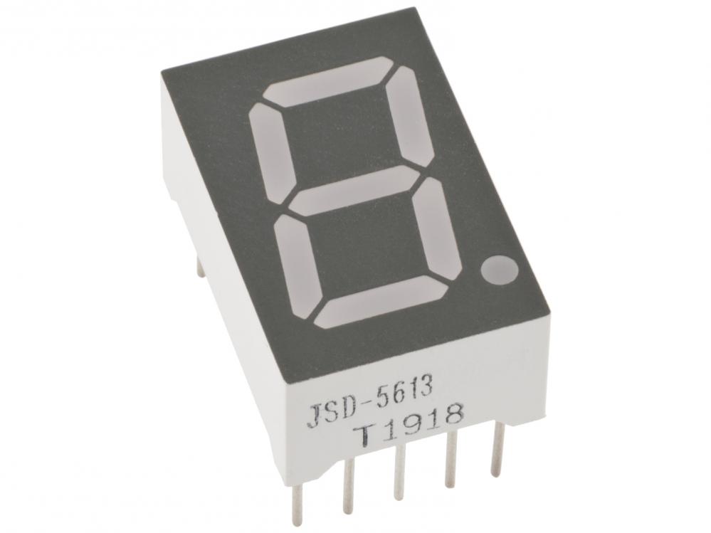 Buy LED display 7-seg 14mm white CA at the right price @ electrokit