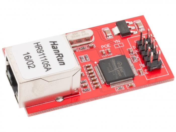 Buy W5100 Ethernet module SPI at the right price @ electrokit