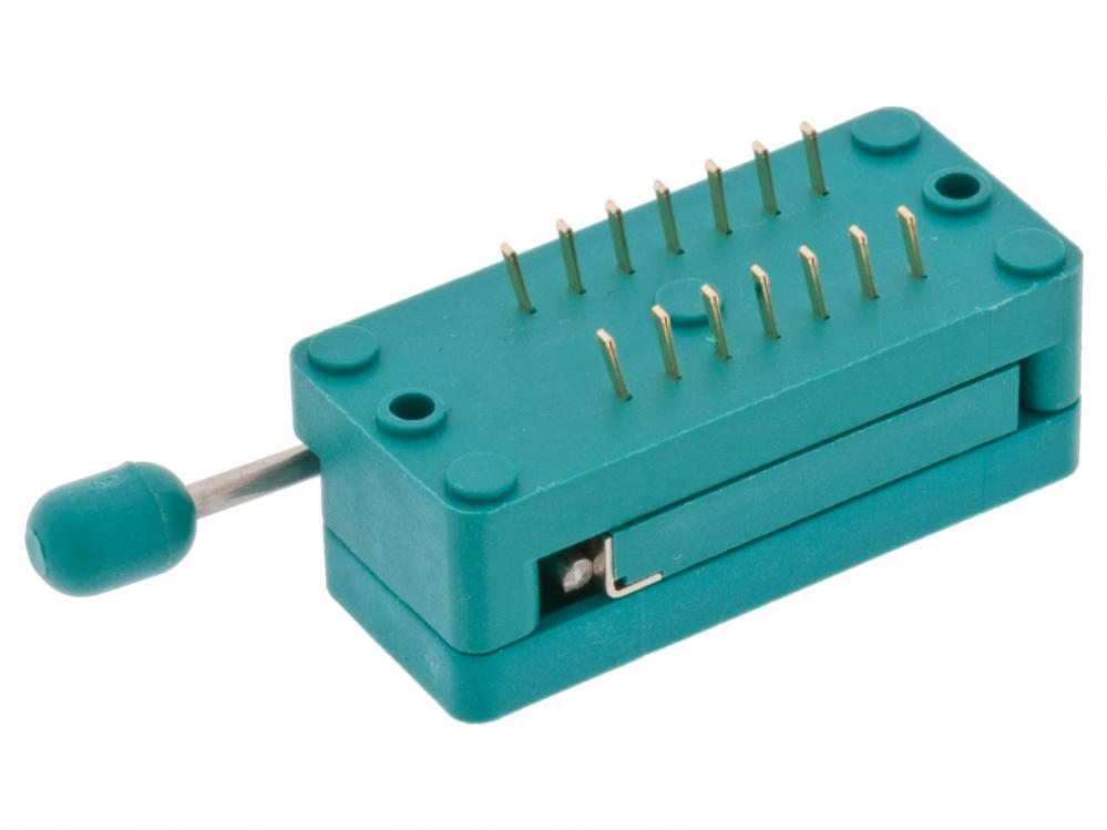 Buy ZIF socket 14-pin 0.3" at the right price @ electrokit