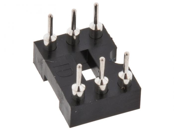 Buy DIL-socket lathed 6-pin at the right price @ electrokit