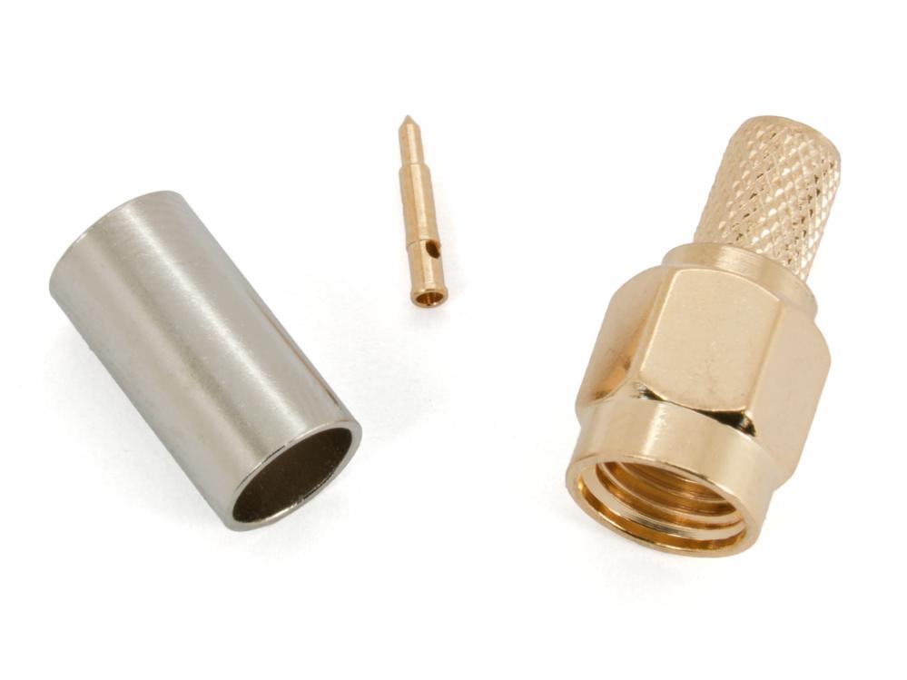Köp SMA hane RG-58 crimp Max Gain till rätt pris @ electrokit