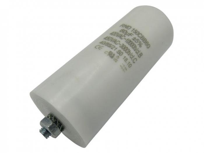 Buy Motor capacitor 80uF 450VAC at the right price @ electrokit